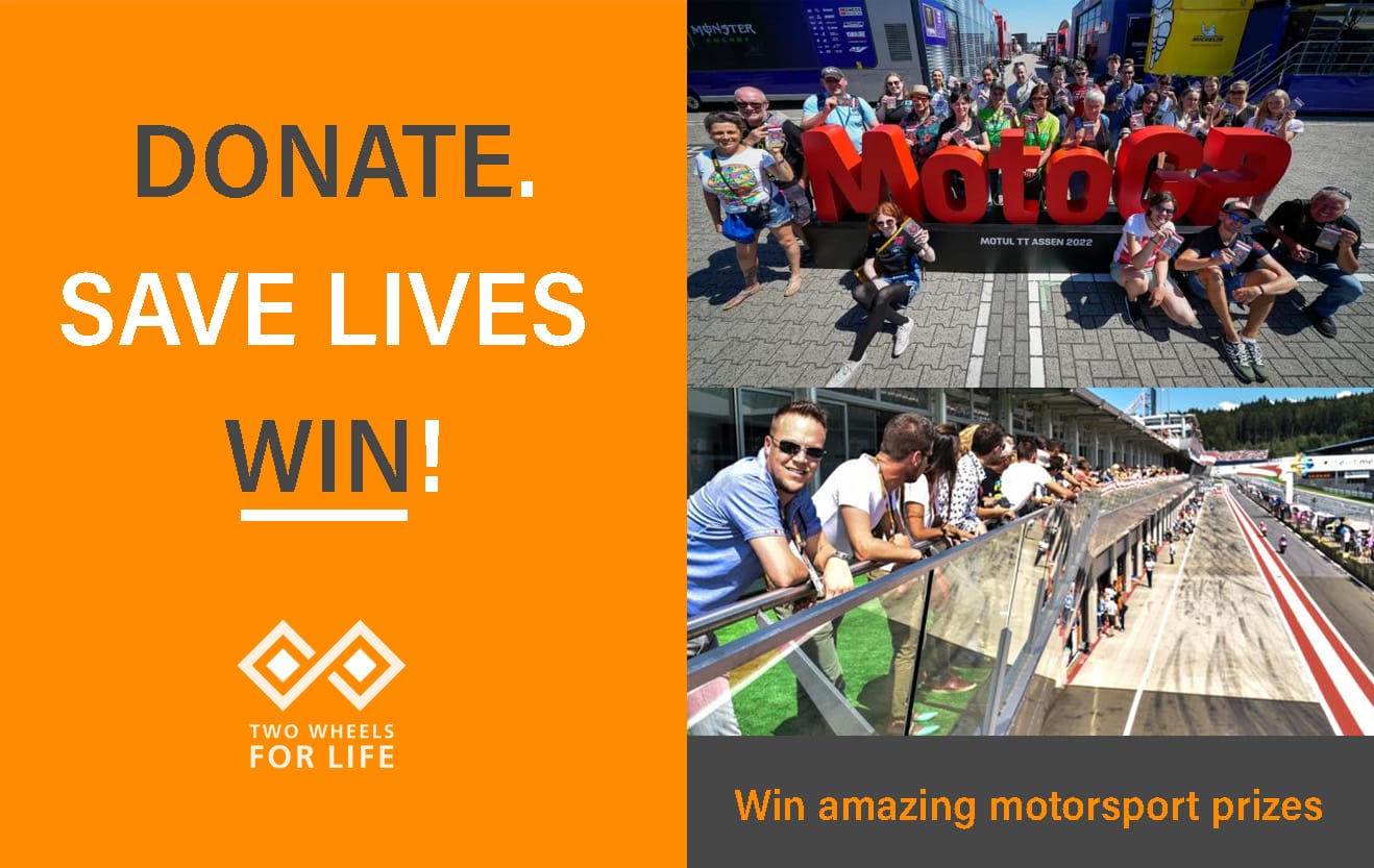 Donation – thank you page | Two Wheels for Life - Motorcycle charity